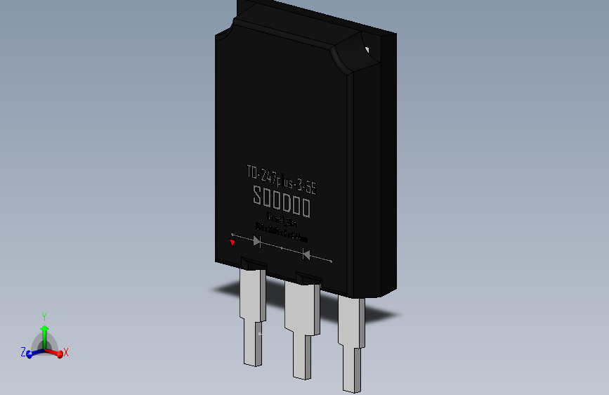 二极管-TO-247-3-55 (TO247plus) infineon_SOLIDWORKS 2020_模型图纸下载 – 懒石网
