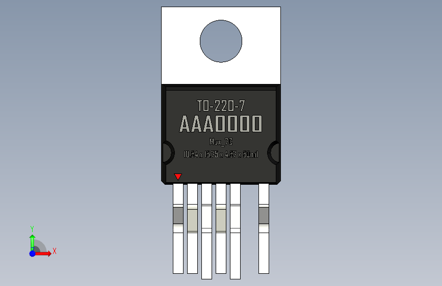 封装-TO-220-7_Max_7C_rev1.0_STEP_模型图纸下载 – 懒石网