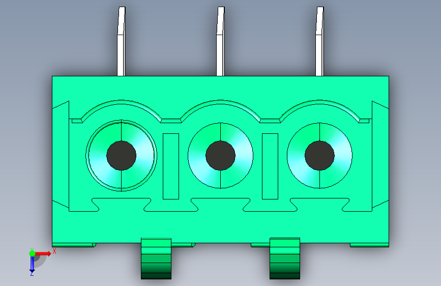 DEGSON 2EDG 系列 5.0mm 可插拔接线端子组-2EDGA-5.0-03P-14-00AH_STEP_模型图纸下载 – 懒石网