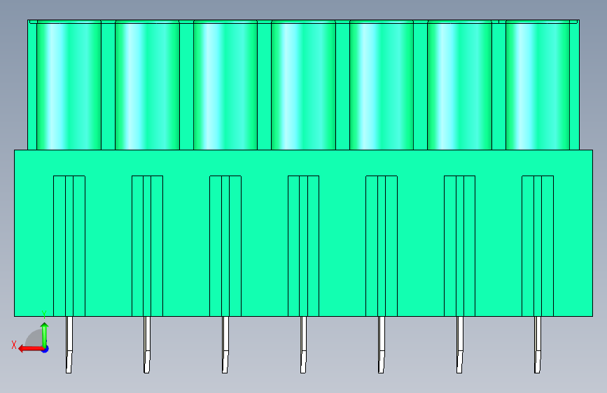 DEGSON 2EDG 系列 5.0mm 可插拔接线端子组-2EDGB-5.0-07P-14-00AH_STEP_模型图纸下载 – 懒石网