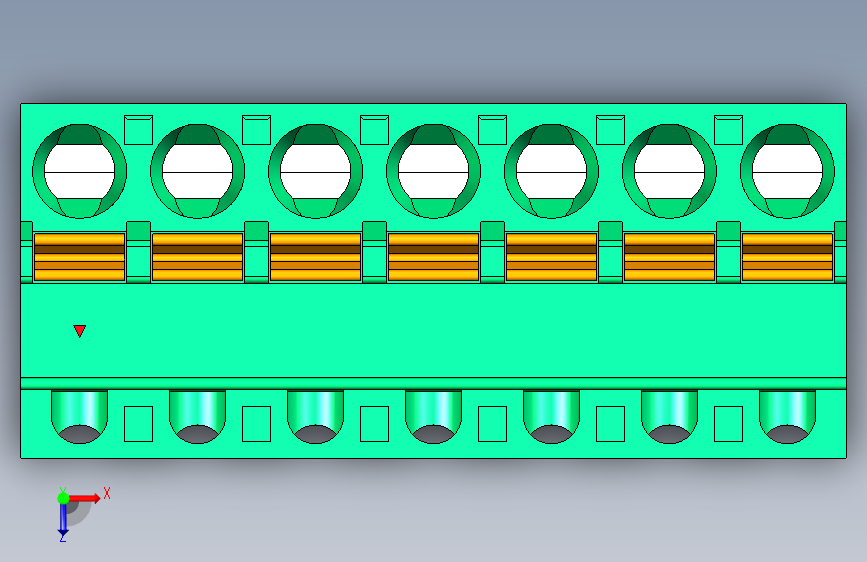 DEGSON 2EDG 系列 5.0mm 可插拔接线端子组-2EDGKD-5.0-07P-14-00AH_STEP_模型图纸下载 – 懒石网