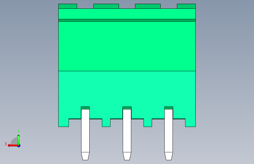 DEGSON 2EDG 系列 5.0mm 可插拔接线端子组-2EDGLC-5.0-03P-14-00AH_STEP_模型图纸下载 – 懒石网