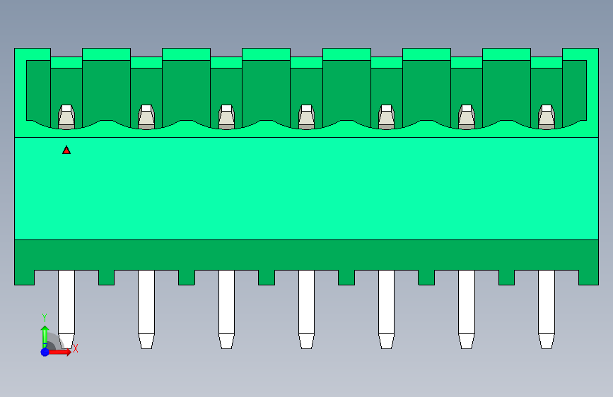 DEGSON 2EDG 系列 5.0mm 可插拔接线端子组-2EDGLC-5.0-07P-14-00AH_STEP_模型图纸下载 – 懒石网