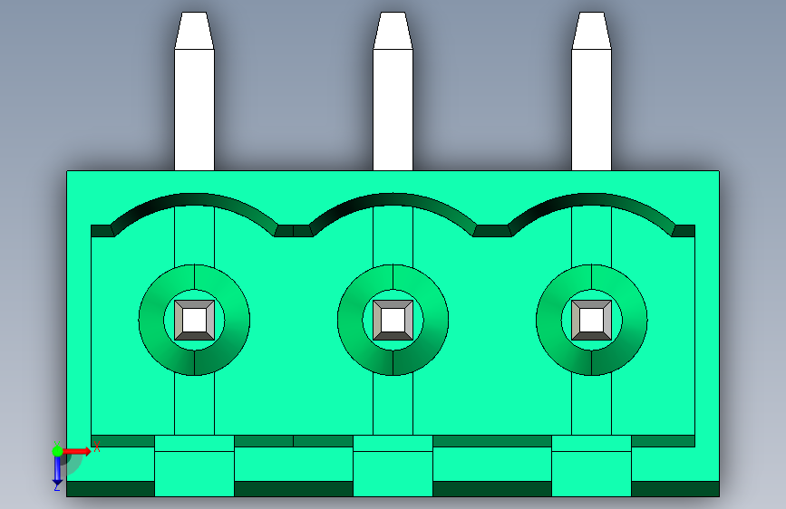 DEGSON 2EDG 系列 5.0mm 可插拔接线端子组-2EDGRC-5.0-03P-14-00AH_STEP_模型图纸下载 – 懒石网