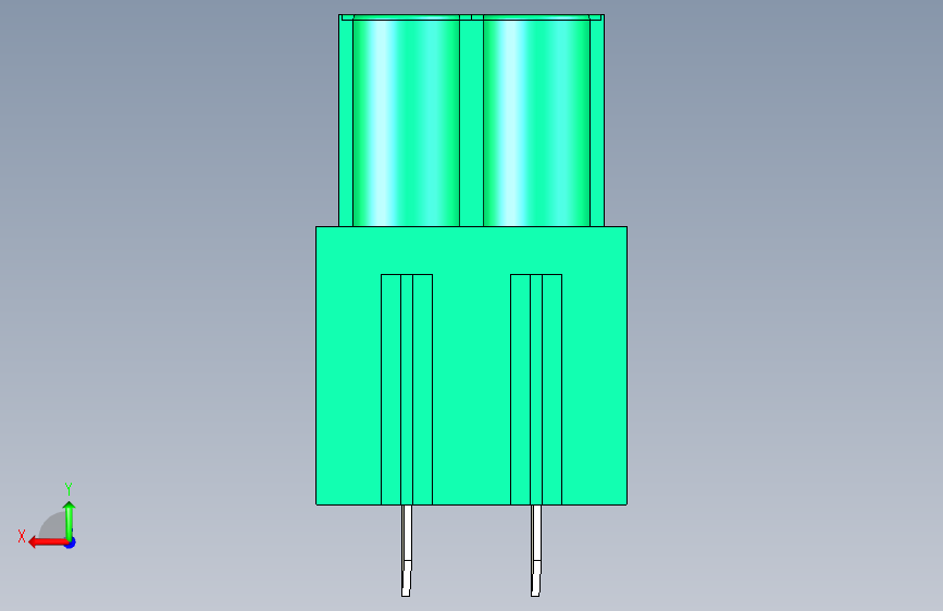 DEGSON 2EDG 系列 5.08mm 可插拔接线端子组-2EDGB-5.08-02P-14-00AH_STEP_模型图纸下载 – 懒石网