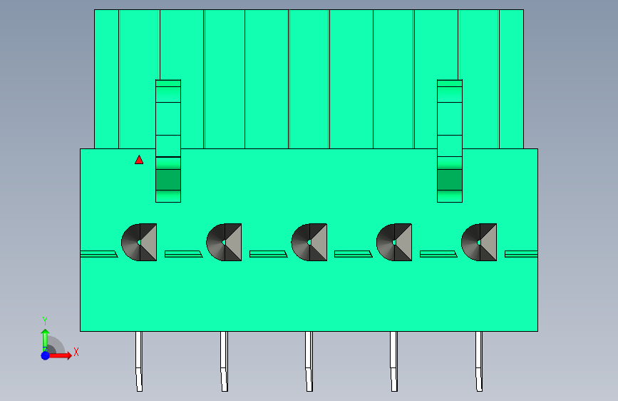 DEGSON 2EDG 系列 5.08mm 可插拔接线端子组-2EDGB-5.08-05P-14-00AH_STEP_模型图纸下载 – 懒石网