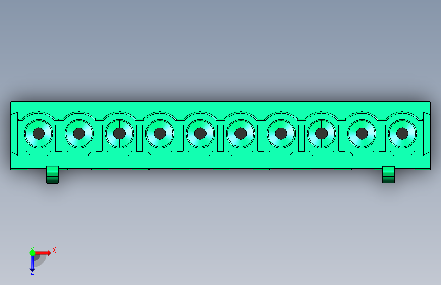 DEGSON 2EDG 系列 5.08mm 可插拔接线端子组-2EDGB-5.08-10P-14-00AH_STEP_模型图纸下载 – 懒石网