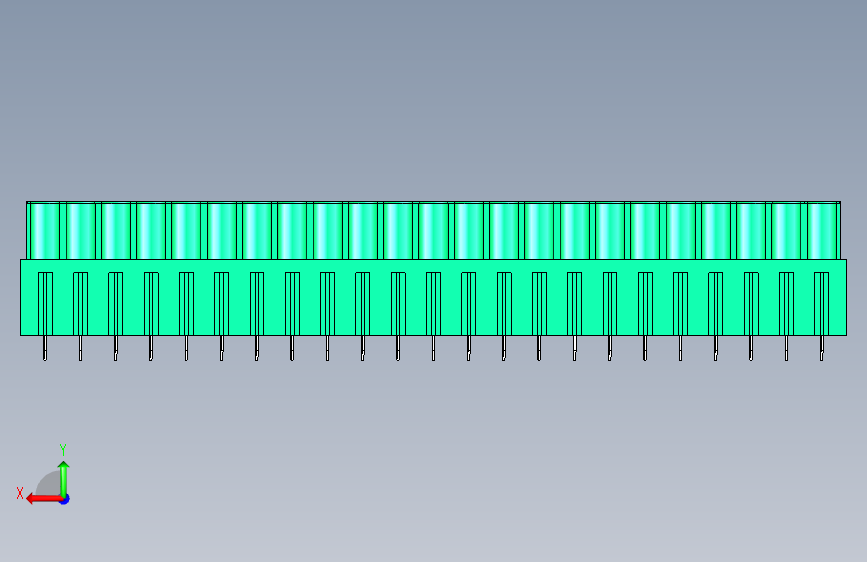 DEGSON 2EDG 系列 5.08mm 可插拔接线端子组-2EDGB-5.08-23P-14-00AH_STEP_模型图纸下载 – 懒石网