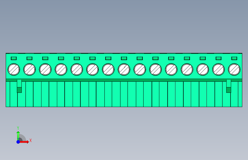 DEGSON 2EDG 系列 5.08mm 可插拔接线端子组-2EDGK-5.08-15P-14-00AH_STEP_模型图纸下载 – 懒石网