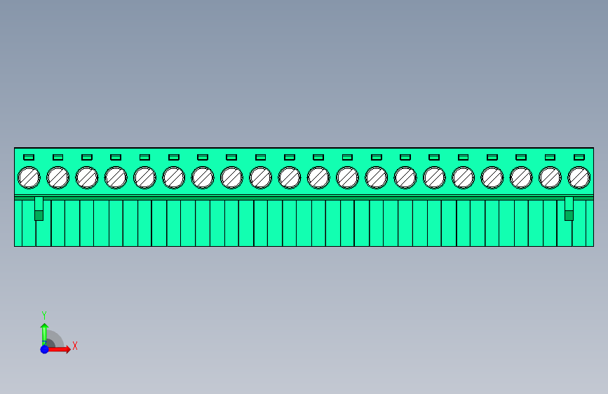 DEGSON 2EDG 系列 5.08mm 可插拔接线端子组-2EDGK-5.08-20P-14-00AH_STEP_模型图纸下载 – 懒石网
