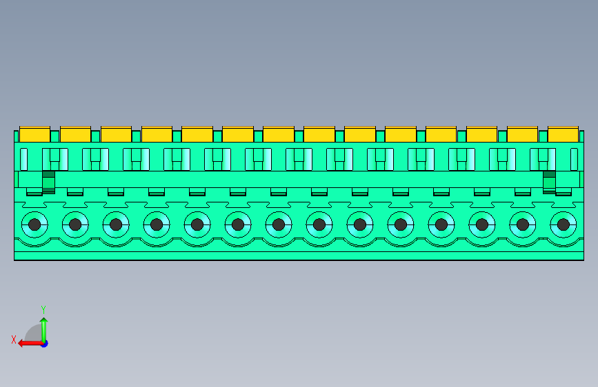 DEGSON 2EDG 系列 5.08mm 可插拔接线端子组-2EDGKDA-5.08-14P-14-00AH_STEP_模型图纸下载 – 懒石网