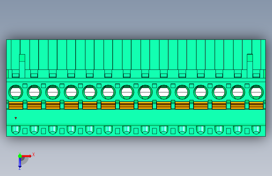 DEGSON 2EDG 系列 5.08mm 可插拔接线端子组-2EDGKDA-5.08-14P-14-00AH_STEP_模型图纸下载 – 懒石网