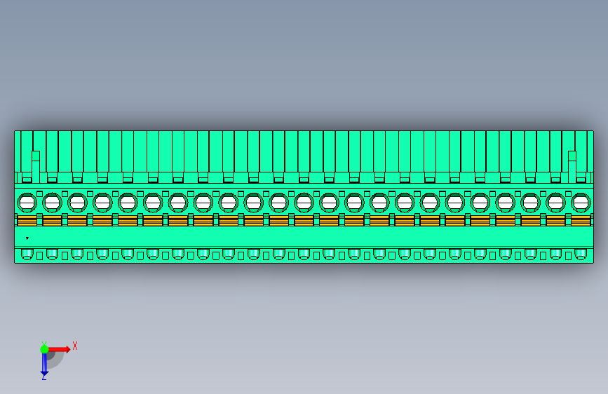 DEGSON 2EDG 系列 5.08mm 可插拔接线端子组-2EDGKDA-5.08-23P-14-00AH_STEP_模型图纸下载 – 懒石网