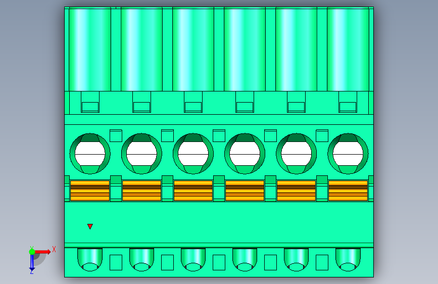 DEGSON 2EDG 系列 5.08mm 可插拔接线端子组-2EDGKDB-5.08-06P-14-00AH_STEP_模型图纸下载 – 懒石网