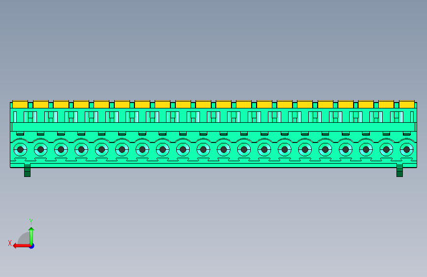 DEGSON 2EDG 系列 5.08mm 可插拔接线端子组-2EDGKDB-5.08-20P-14-00AH_STEP_模型图纸下载 – 懒石网