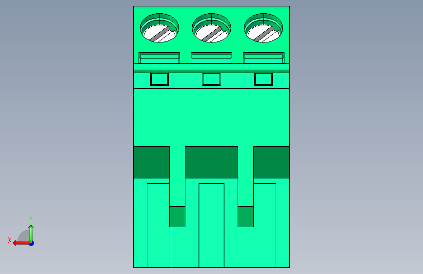 DEGSON 2EDG 系列 5.08mm 可插拔接线端子组-2EDGKL-5.08-03P-14-00AH_STEP_模型图纸下载 – 懒石网