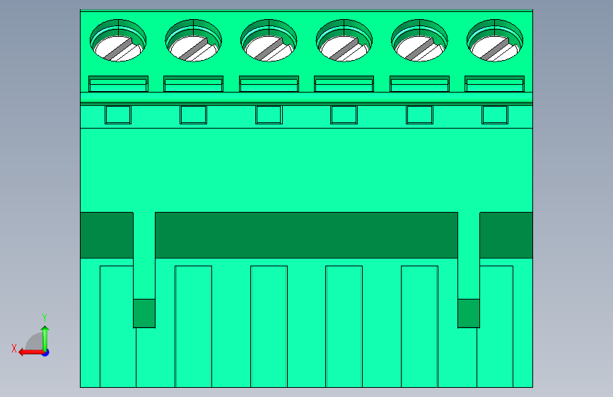 DEGSON 2EDG 系列 5.08mm 可插拔接线端子组-2EDGKL-5.08-06P-14-00AH_STEP_模型图纸下载 – 懒石网
