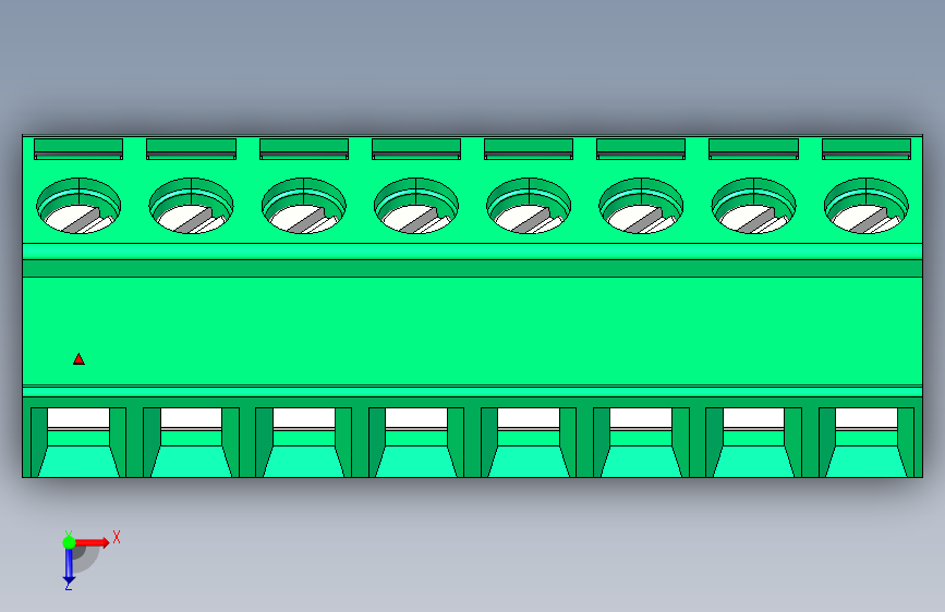 DEGSON 2EDG 系列 5.08mm 可插拔接线端子组-2EDGKL-5.08-08P-14-00AH_STEP_模型图纸下载 – 懒石网