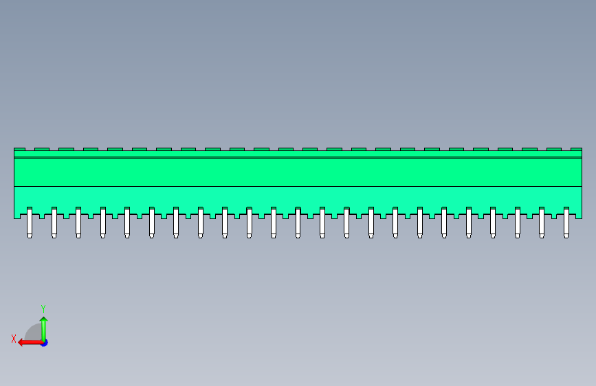 DEGSON 2EDG 系列 5.08mm 可插拔接线端子组-2EDGLC-5.08-23P-14-00AH_STEP_模型图纸下载 – 懒石网