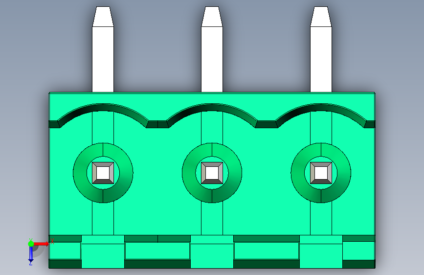 DEGSON 2EDG 系列 5.08mm 可插拔接线端子组-2EDGR-5.08-03P-14-00AH_STEP_模型图纸下载 – 懒石网