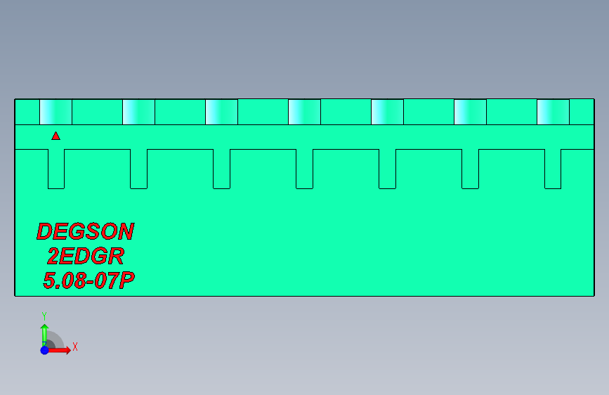 DEGSON 2EDG 系列 5.08mm 可插拔接线端子组-2EDGR-5.08-07P-14-00AH_STEP_模型图纸下载 – 懒石网