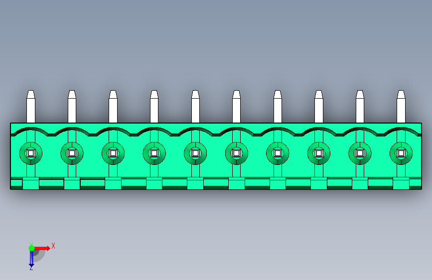 DEGSON 2EDG 系列 5.08mm 可插拔接线端子组-2EDGR-5.08-10P-14-00AH_STEP_模型图纸下载 – 懒石网