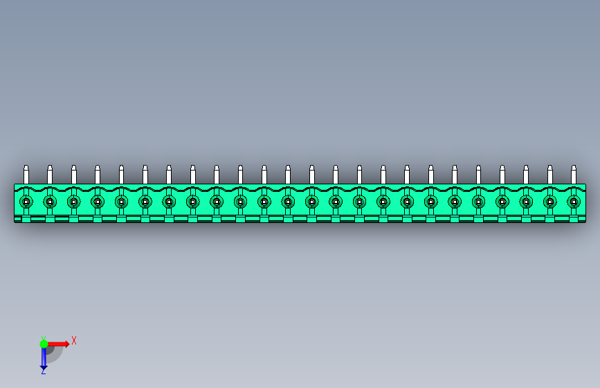 DEGSON 2EDG 系列 5.08mm 可插拔接线端子组-2EDGR-5.08-24P-14-00AH_STEP_模型图纸下载 – 懒石网