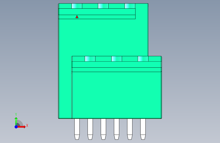 DEGSON 2EDG 系列 5.08mm 可插拔接线端子组-2EDGVTC-5.08-06P-14-00AH_STEP_模型图纸下载 – 懒石网
