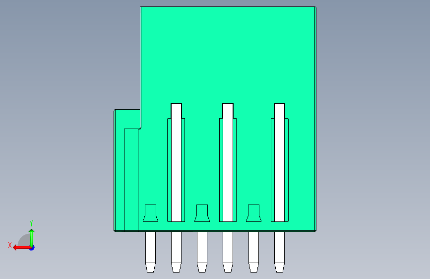 DEGSON 2EDG 系列 5.08mm 可插拔接线端子组-2EDGVTC-5.08-06P-14-00AH_STEP_模型图纸下载 – 懒石网