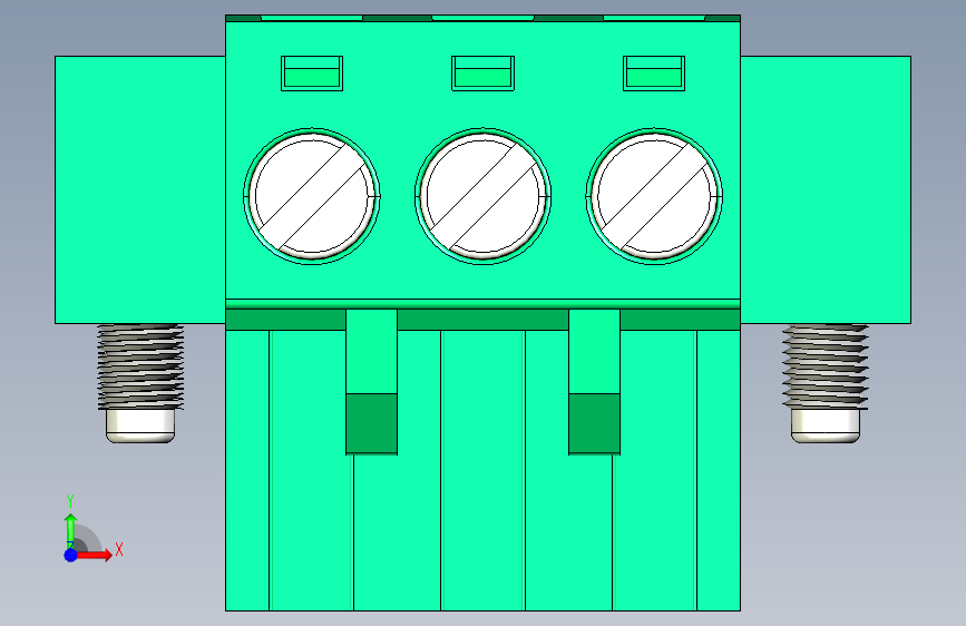 DEGSON 2EDG（M） 系列 5.0mm 螺丝锁紧可插拔接线端子组-2EDGKM-5.0-03P-14-00AH_STEP_模型图纸下载 – 懒石网