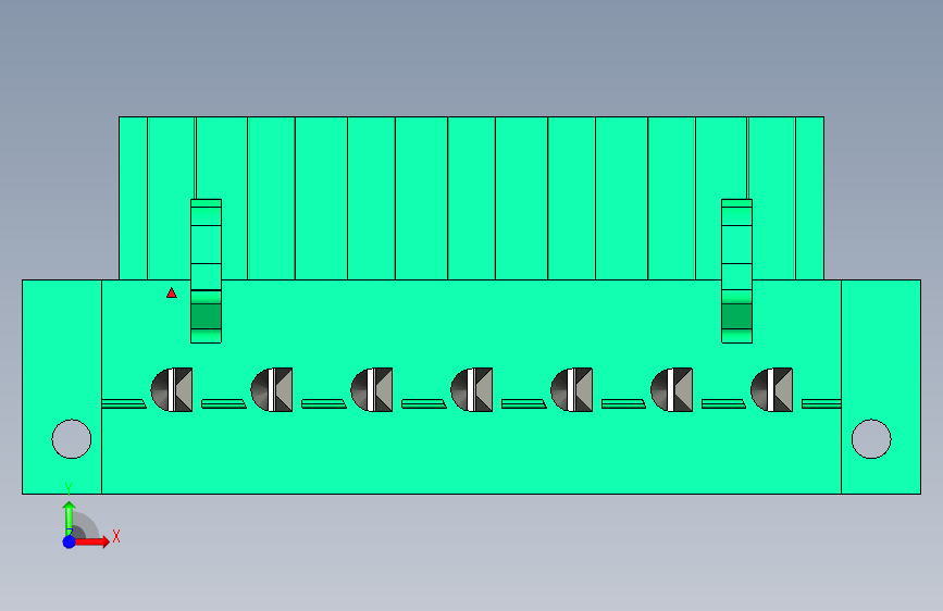 DEGSON 2EDG（M） 系列 5.08mm 螺钉锁紧插拔接线端子组-2EDGAM-5.08-07P-14-00AH_STEP_模型图纸下载 – 懒石网