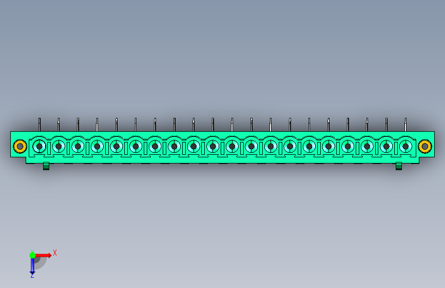 DEGSON 2EDG（M） 系列 5.08mm 螺钉锁紧插拔接线端子组-2EDGAM-5.08-20P-14-00AH_STEP_模型图纸下载 – 懒石网