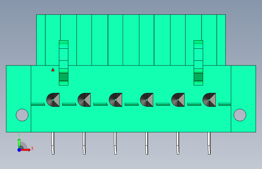 DEGSON 2EDG（M） 系列 5.08mm 螺钉锁紧插拔接线端子组-2EDGBM-5.08-06P-14-00AH_STEP_模型图纸下载 – 懒石网