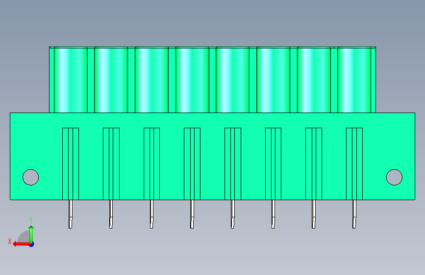 DEGSON 2EDG（M） 系列 5.08mm 螺钉锁紧插拔接线端子组-2EDGBM-5.08-08P-14-00AH_STEP_模型图纸下载 – 懒石网