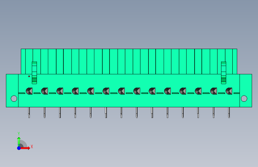 DEGSON 2EDG（M） 系列 5.08mm 螺钉锁紧插拔接线端子组-2EDGBM-5.08-14P-14-00AH_STEP_模型图纸下载 – 懒石网