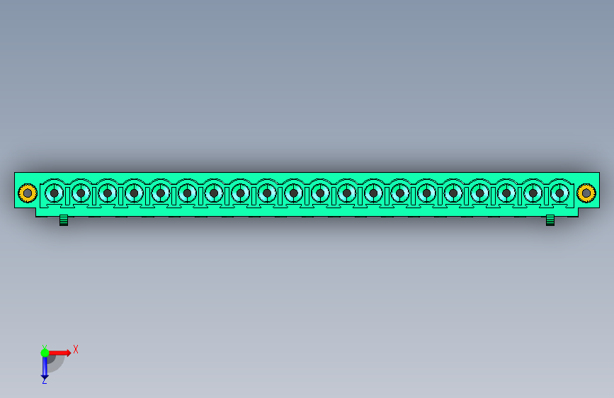 DEGSON 2EDG（M） 系列 5.08mm 螺钉锁紧插拔接线端子组-2EDGBM-5.08-20P-14-00AH_STEP_模型图纸下载 – 懒石网