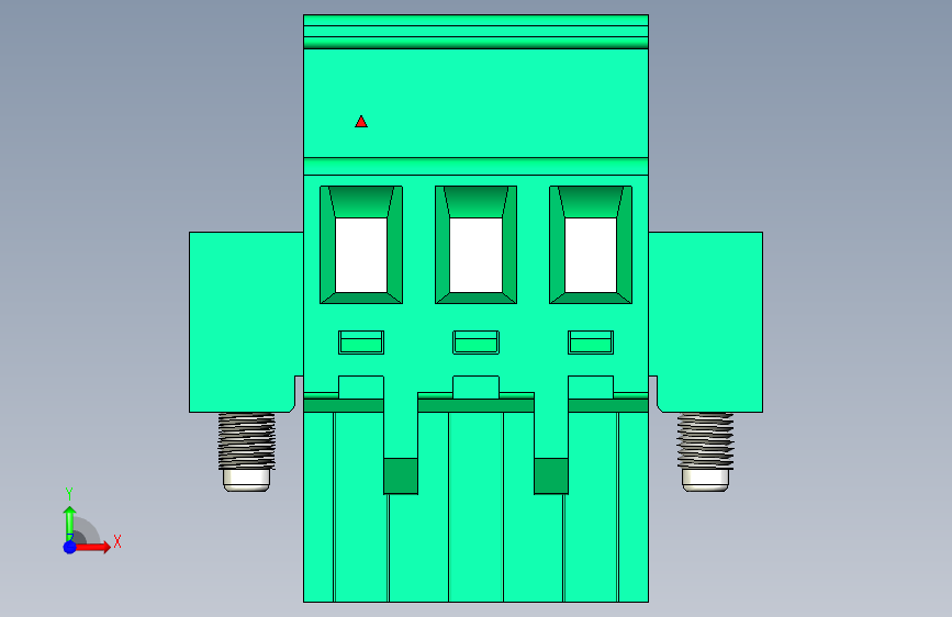DEGSON 2EDG（M） 系列 5.08mm 螺钉锁紧插拔接线端子组-2EDGKAM-5.08-03P-14-00AH_STEP_模型图纸下载 – 懒石网