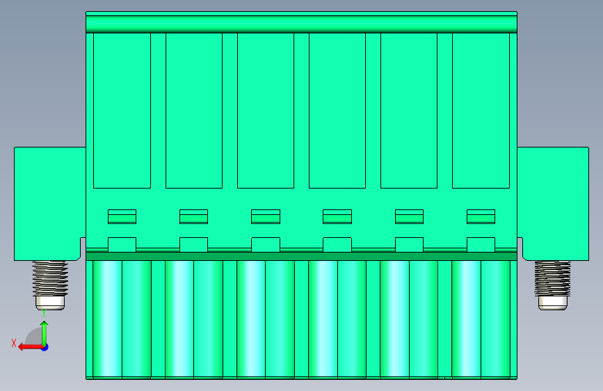 DEGSON 2EDG（M） 系列 5.08mm 螺钉锁紧插拔接线端子组-2EDGKAM-5.08-06P-14-00AH_STEP_模型图纸下载 – 懒石网