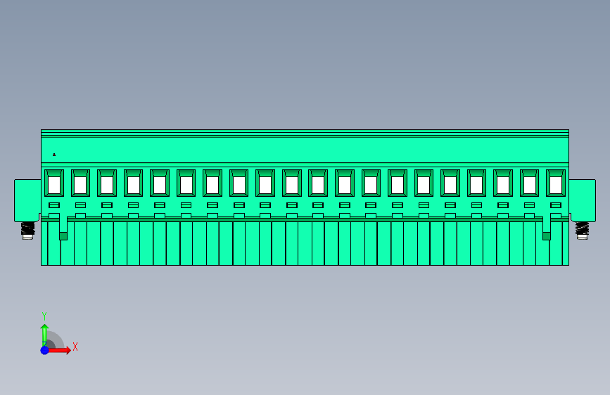 DEGSON 2EDG（M） 系列 5.08mm 螺钉锁紧插拔接线端子组-2EDGKAM-5.08-20P-14-00AH_STEP_模型图纸下载 – 懒石网