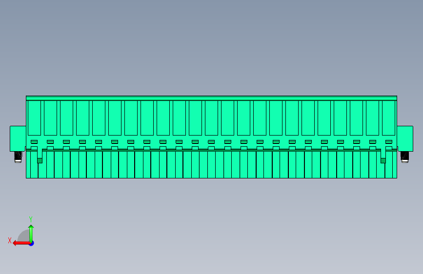 DEGSON 2EDG（M） 系列 5.08mm 螺钉锁紧插拔接线端子组-2EDGKBM-5.08-23P-14-00AH_STEP_模型图纸下载 – 懒石网
