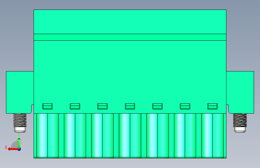 DEGSON 2EDG（M） 系列 5.08mm 螺钉锁紧插拔接线端子组-2EDGKCM-5.08-07P-14-00AH_STEP_模型图纸下载 – 懒石网