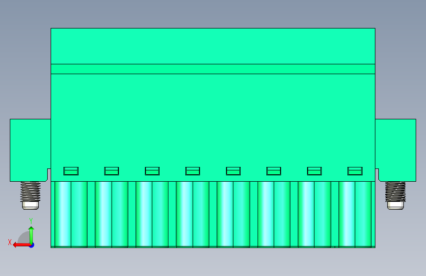 DEGSON 2EDG（M） 系列 5.08mm 螺钉锁紧插拔接线端子组-2EDGKCM-5.08-08P-14-00AH_STEP_模型图纸下载 – 懒石网