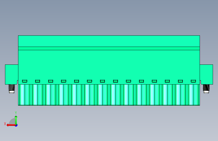 DEGSON 2EDG（M） 系列 5.08mm 螺钉锁紧插拔接线端子组-2EDGKCM-5.08-14P-14-00AH_STEP_模型图纸下载 – 懒石网
