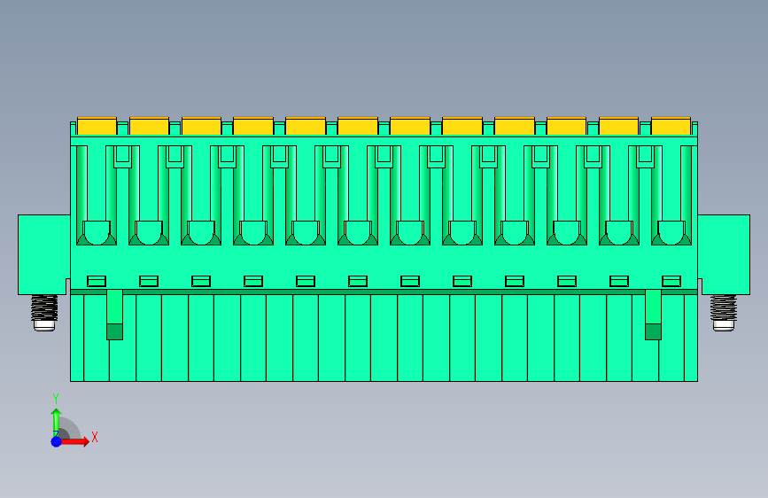 DEGSON 2EDG（M） 系列 5.08mm 螺钉锁紧插拔接线端子组-2EDGKDM-5.08-12P-14-00AH_STEP_模型图纸下载 – 懒石网