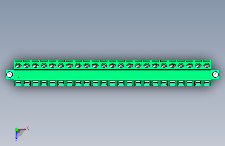 DEGSON 2EDG（M） 系列 5.08mm 螺钉锁紧插拔接线端子组-2EDGKLM-5.08-23P-14-00AH_STEP_模型图纸下载 – 懒石网