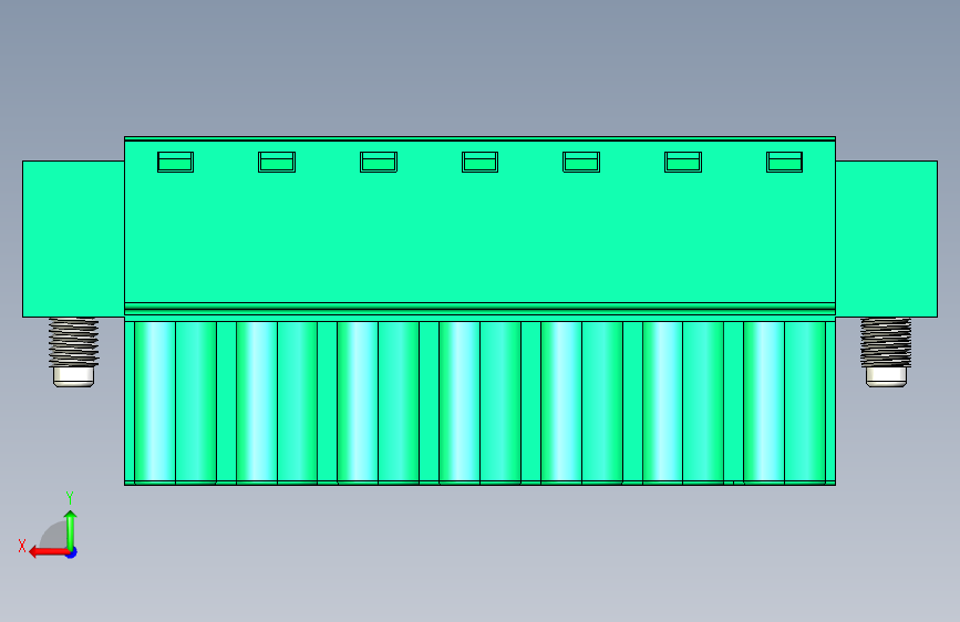 DEGSON 2EDG（M） 系列 5.08mm 螺钉锁紧插拔接线端子组-2EDGKM-5.08-07P-14-00AH_STEP_模型图纸下载 – 懒石网