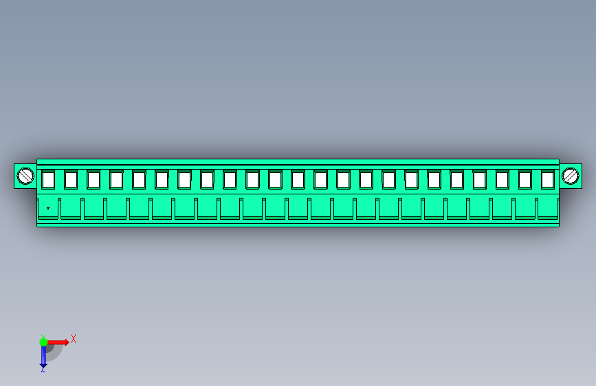 DEGSON 2EDG（M） 系列 5.08mm 螺钉锁紧插拔接线端子组-2EDGKM-5.08-23P-14-00AH_STEP_模型图纸下载 – 懒石网