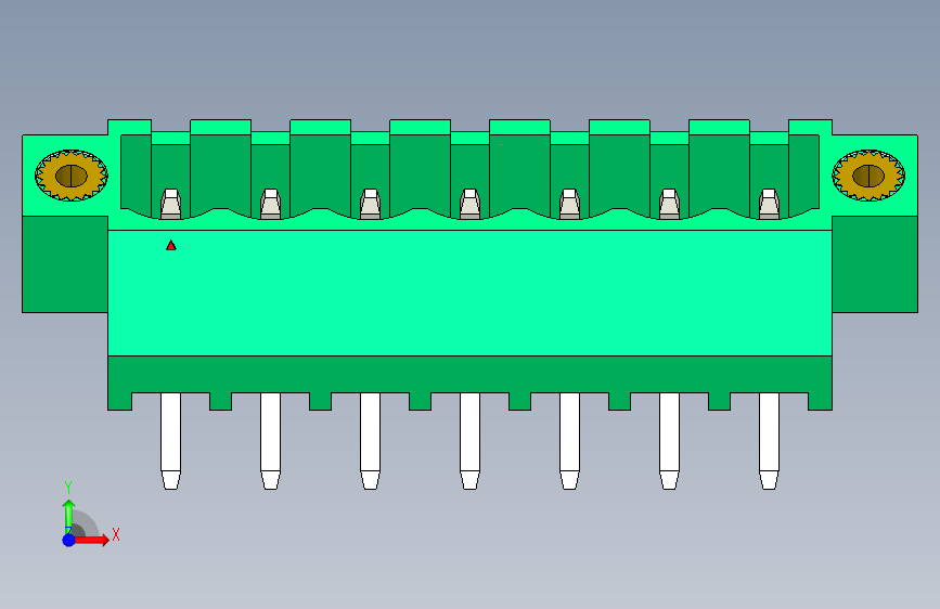 DEGSON 2EDG（M） 系列 5.08mm 螺钉锁紧插拔接线端子组-2EDGLM-5.08-07P-14-00AH_STEP_模型图纸下载 – 懒石网