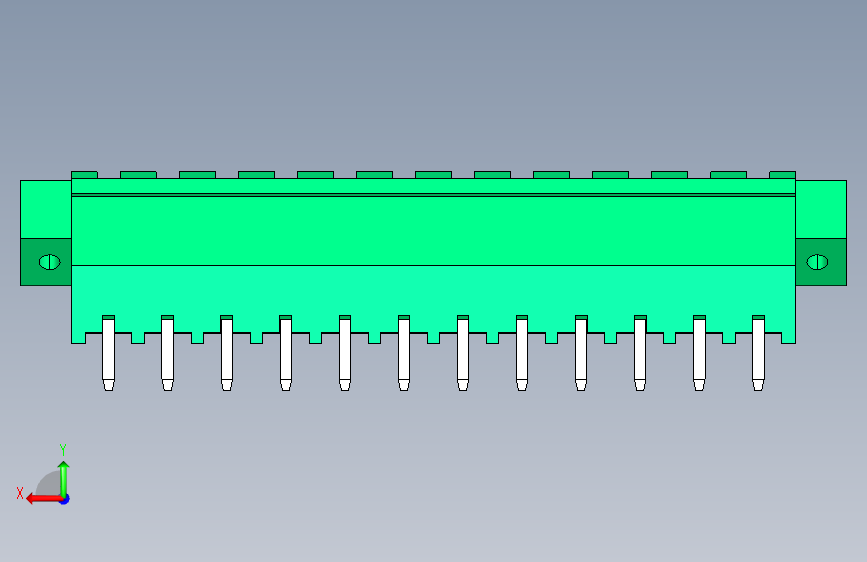 DEGSON 2EDG（M） 系列 5.08mm 螺钉锁紧插拔接线端子组-2EDGLM-5.08-12P-14-00AH_STEP_模型图纸下载 – 懒石网