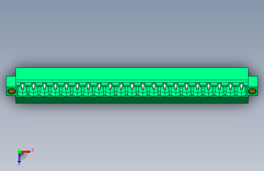 DEGSON 2EDG（M） 系列 5.08mm 螺钉锁紧插拔接线端子组-2EDGLM-5.08-21P-14-00AH_STEP_模型图纸下载 – 懒石网